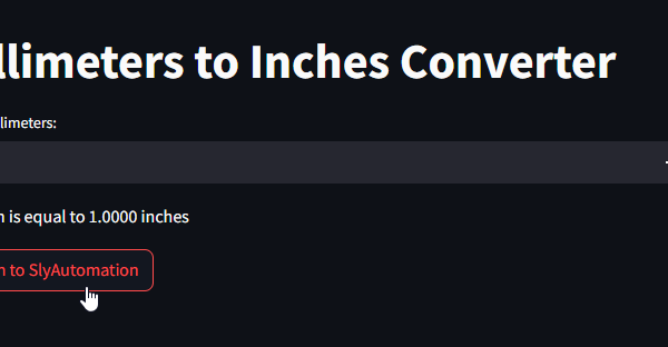 mm to inches Archives - Sly Automation